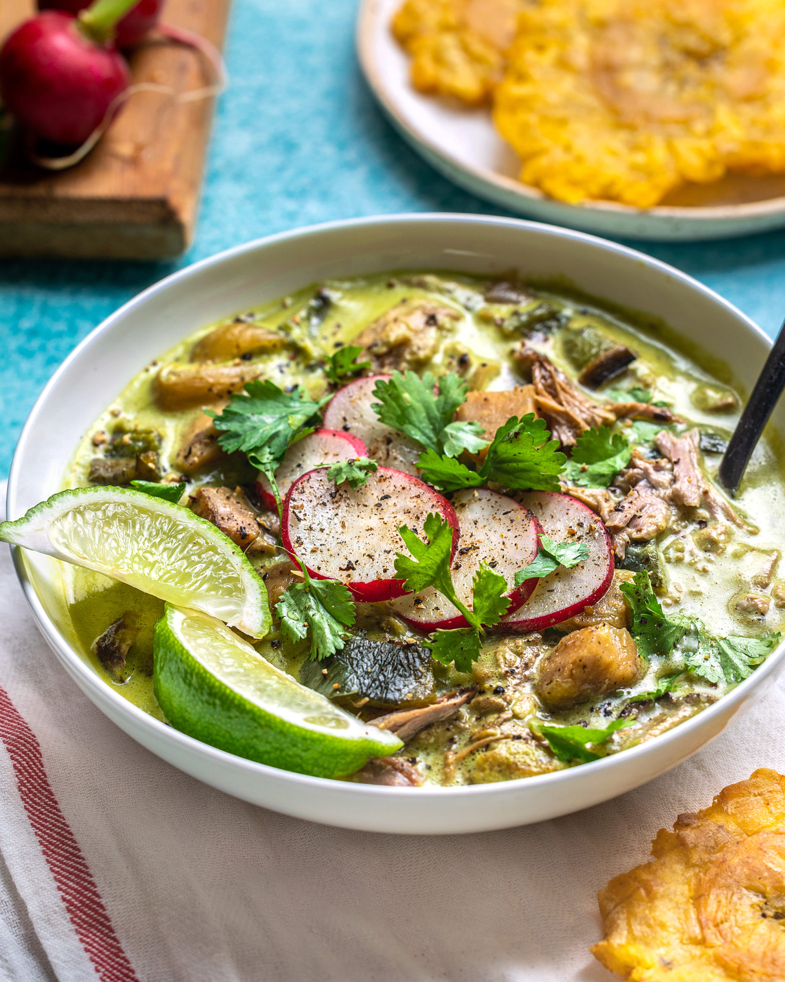 Whole30 Pork Posole with Tostones from Cooking Whole30