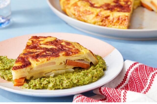 Spanish-Style Tortilla with Root Vegetables Recipe