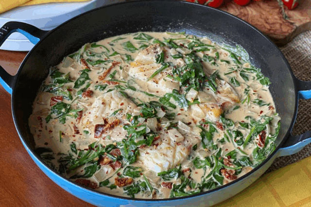 Creamy Tuscan-Style Cod - The Whole30® Program
